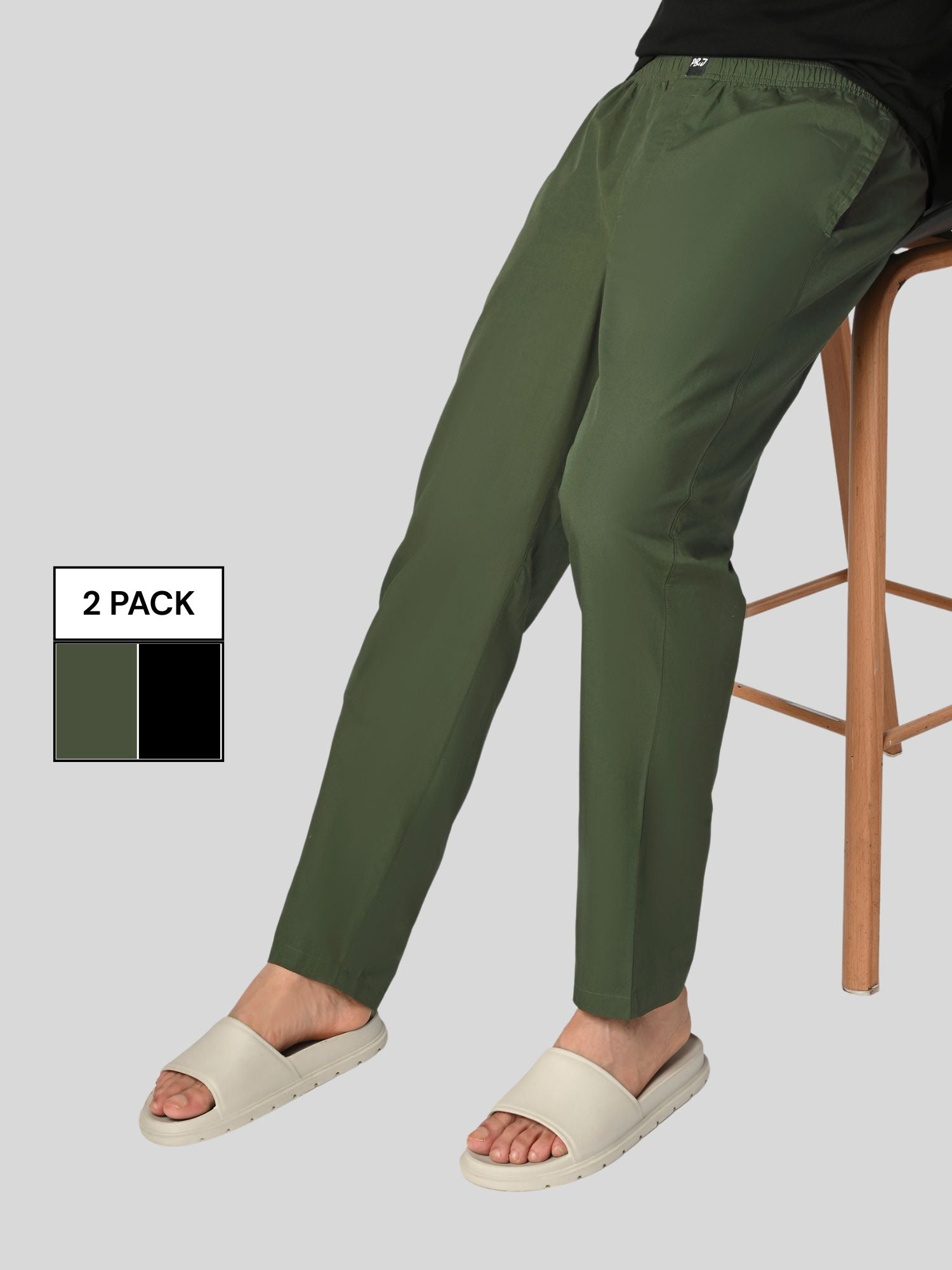 Forest Green & Jet Black Pyjamas Combo Pack